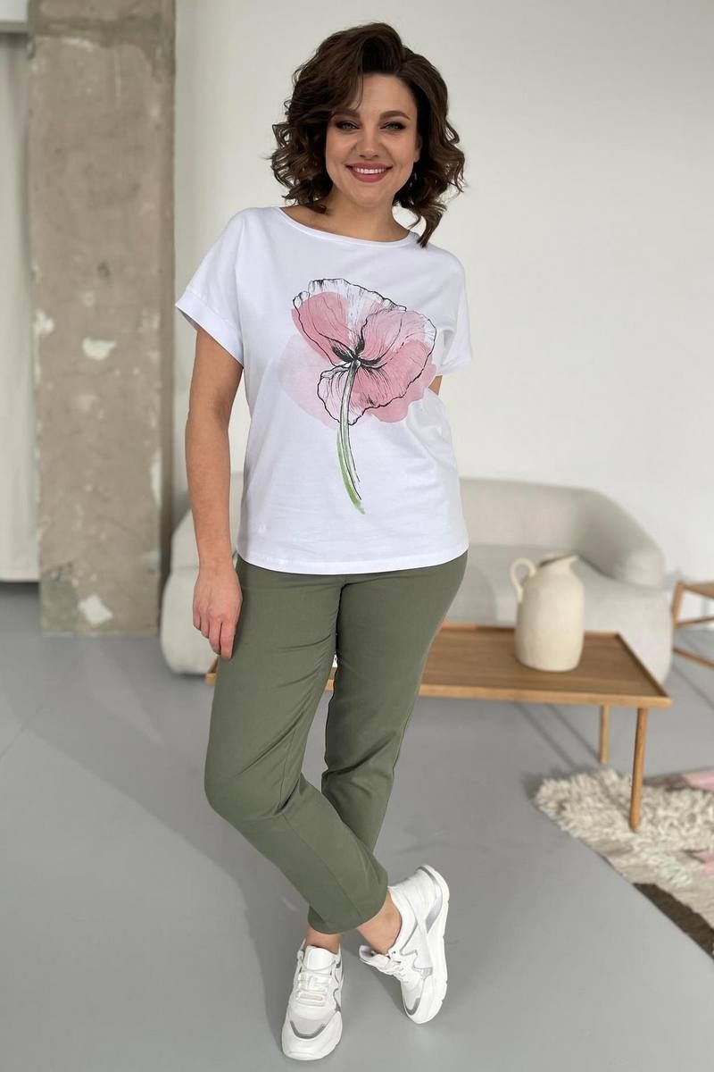 Rumoda 2113 белый | Блуза Rumoda купить за 19050₸