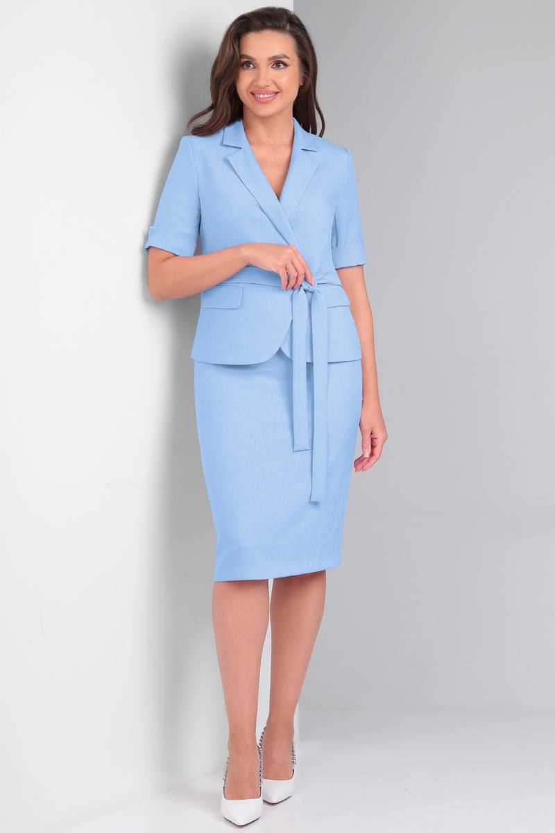 LeNata 21117 голубой | Женский костюм LeNata купить за 4386₽