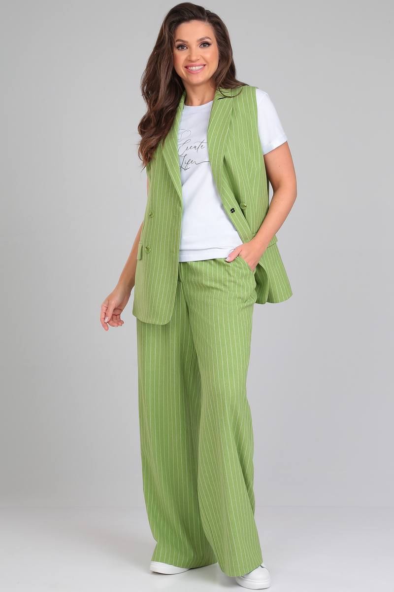 LeNata 32253 на-зеленом-полоска | Комплект LeNata купить за 10636₽