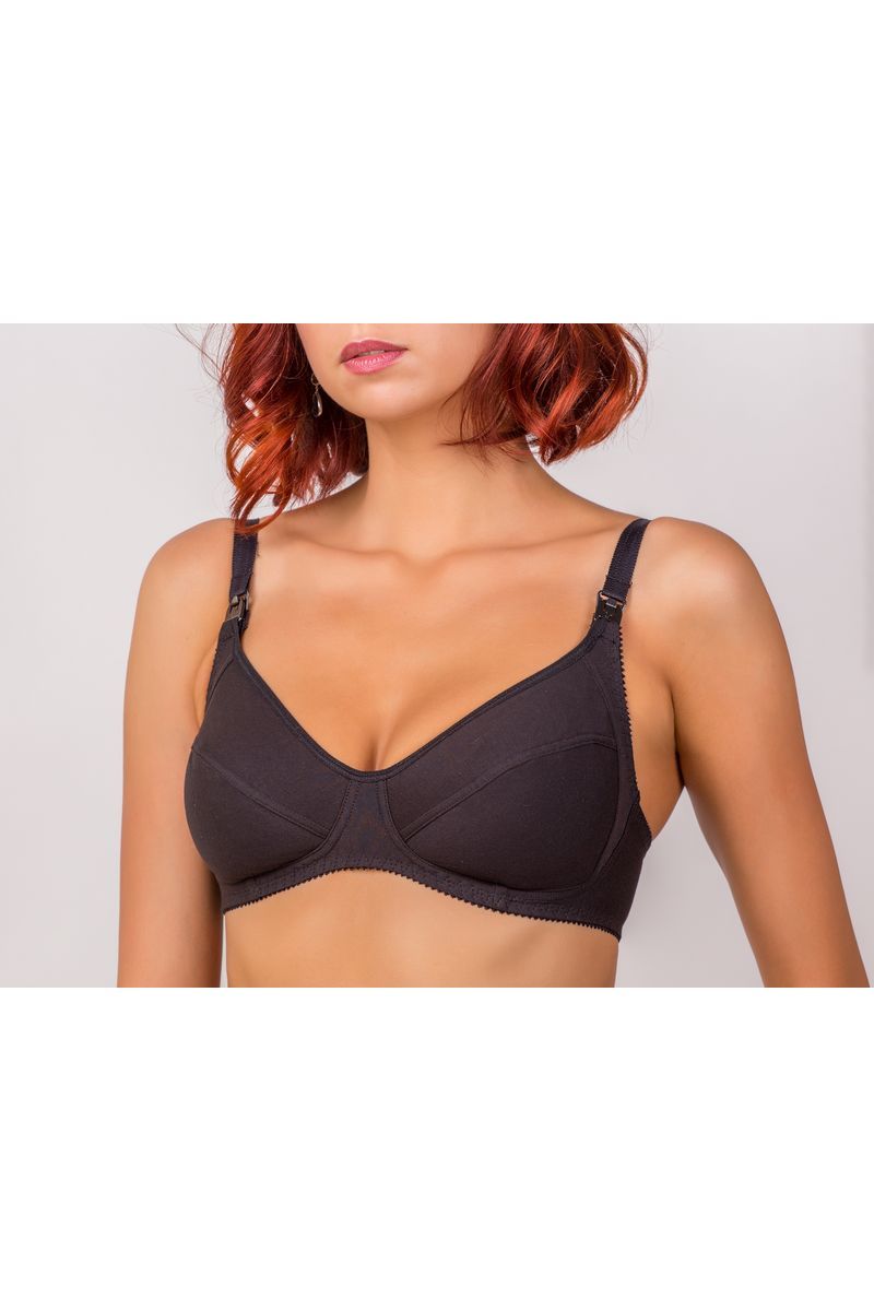 Бюстгальтер на каждый день из хлопка, черный Verally 269-2 черный купить за 23.89BYN