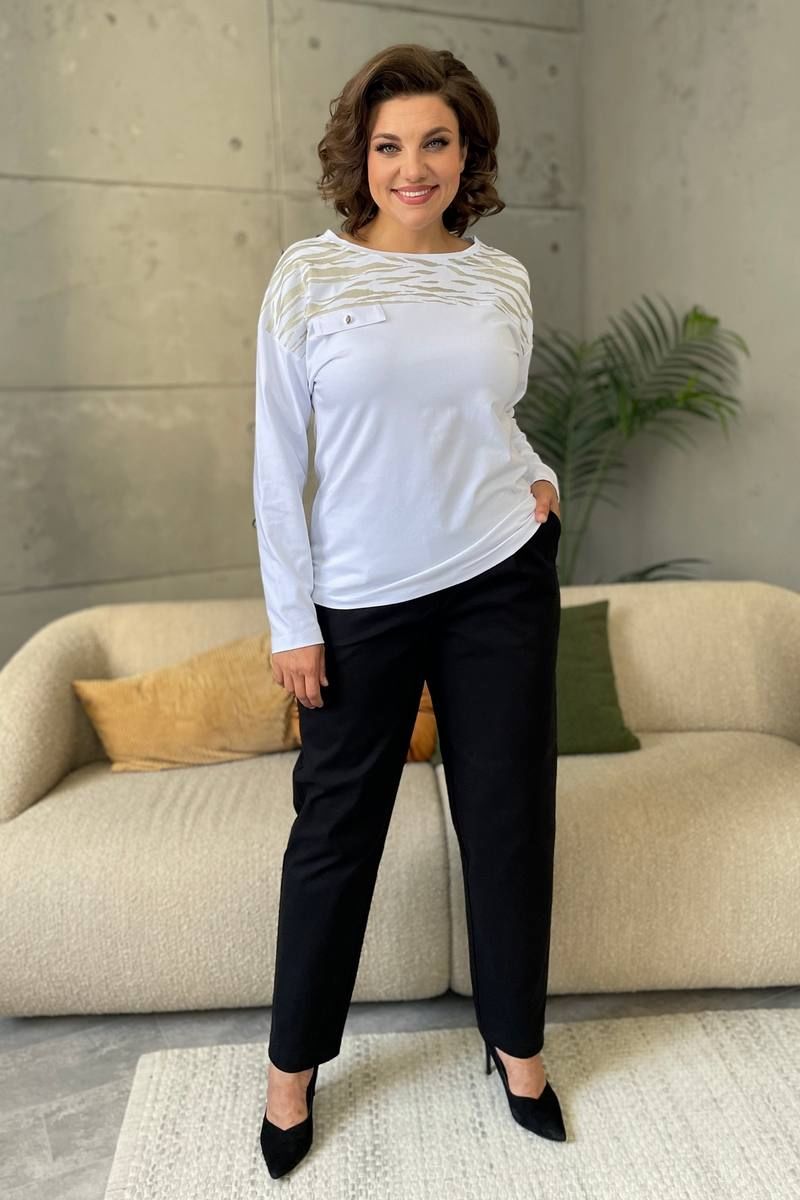 Rumoda 2135_дл/р белый | Джемпер Rumoda купить за 114.86BYN