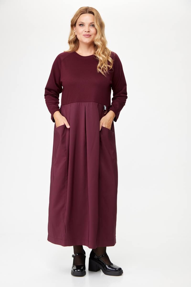 Michel chic 2137 бордовый | Платье Michel chic купить за 4346₽