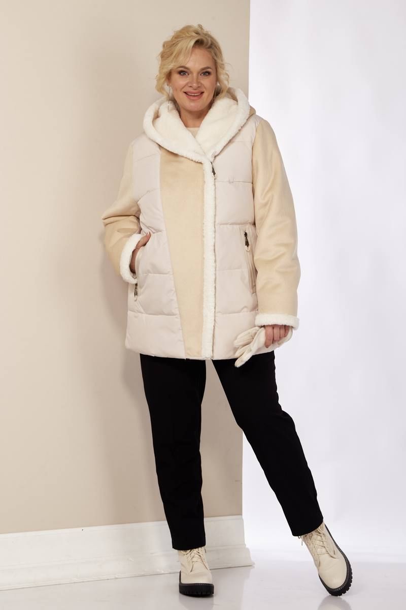 Shetti 2132 молочный | Куртка Shetti купить за 305.02BYN