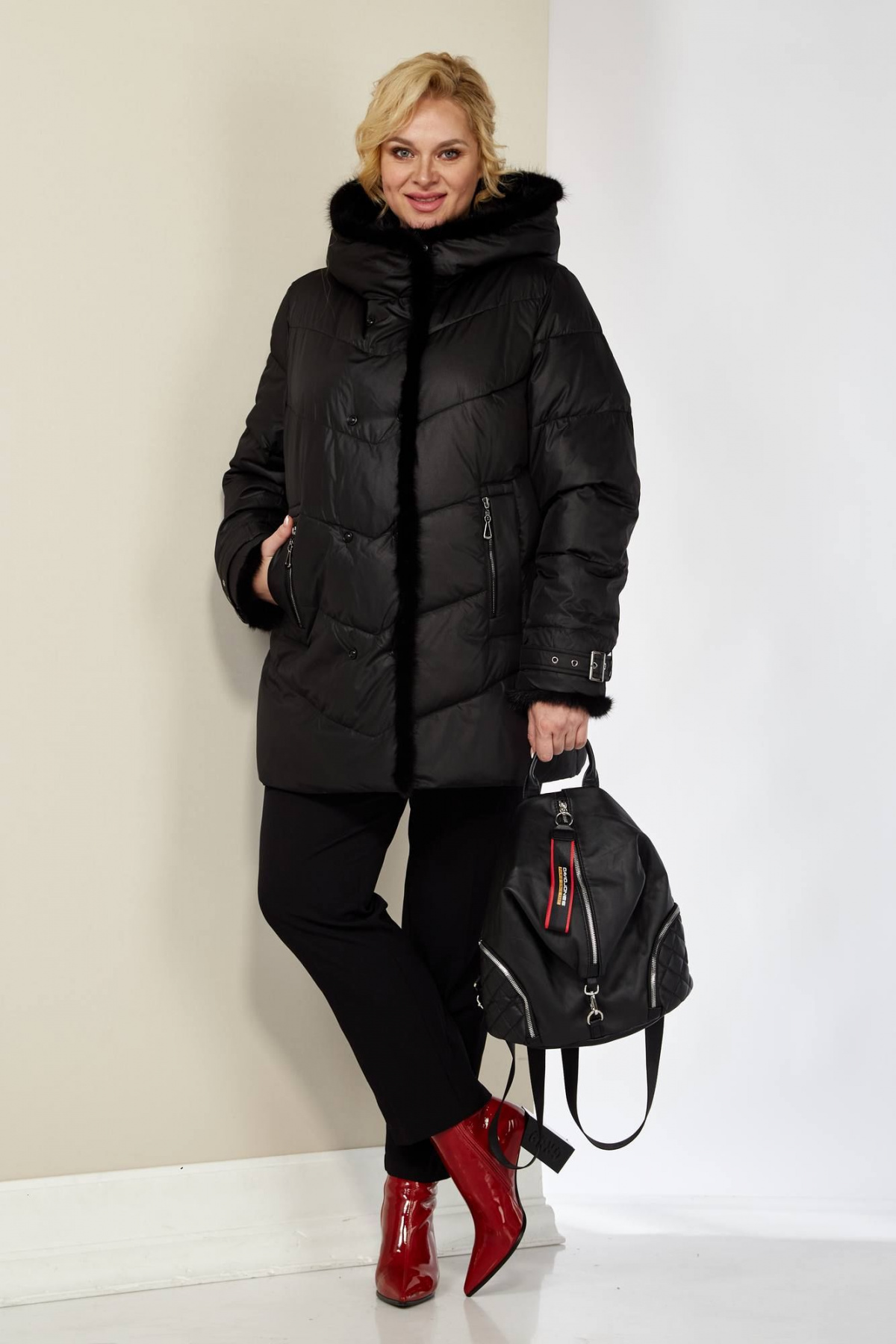 Shetti 2134 черный | Куртка Shetti купить за 12066₽