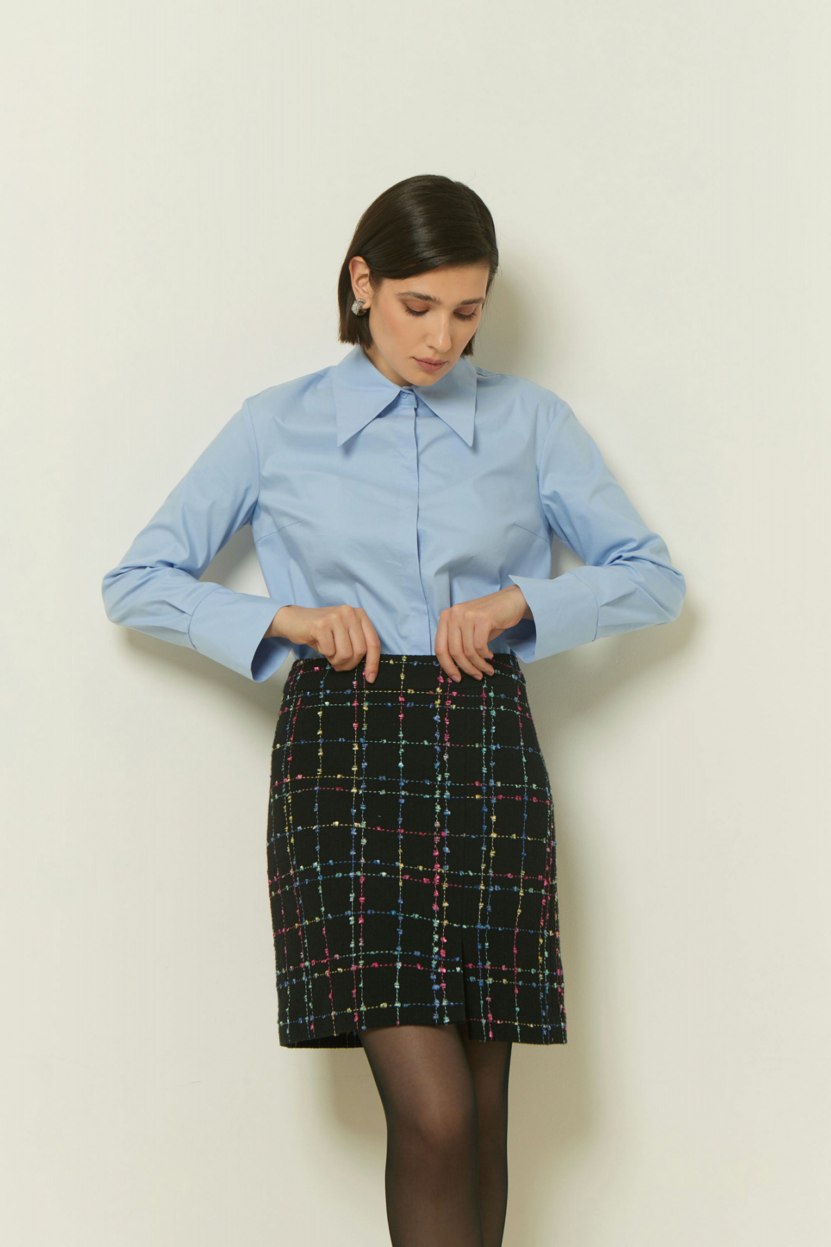 Elema 4К-12852-1-164 клетка | Юбка Elema купить за 46.62$