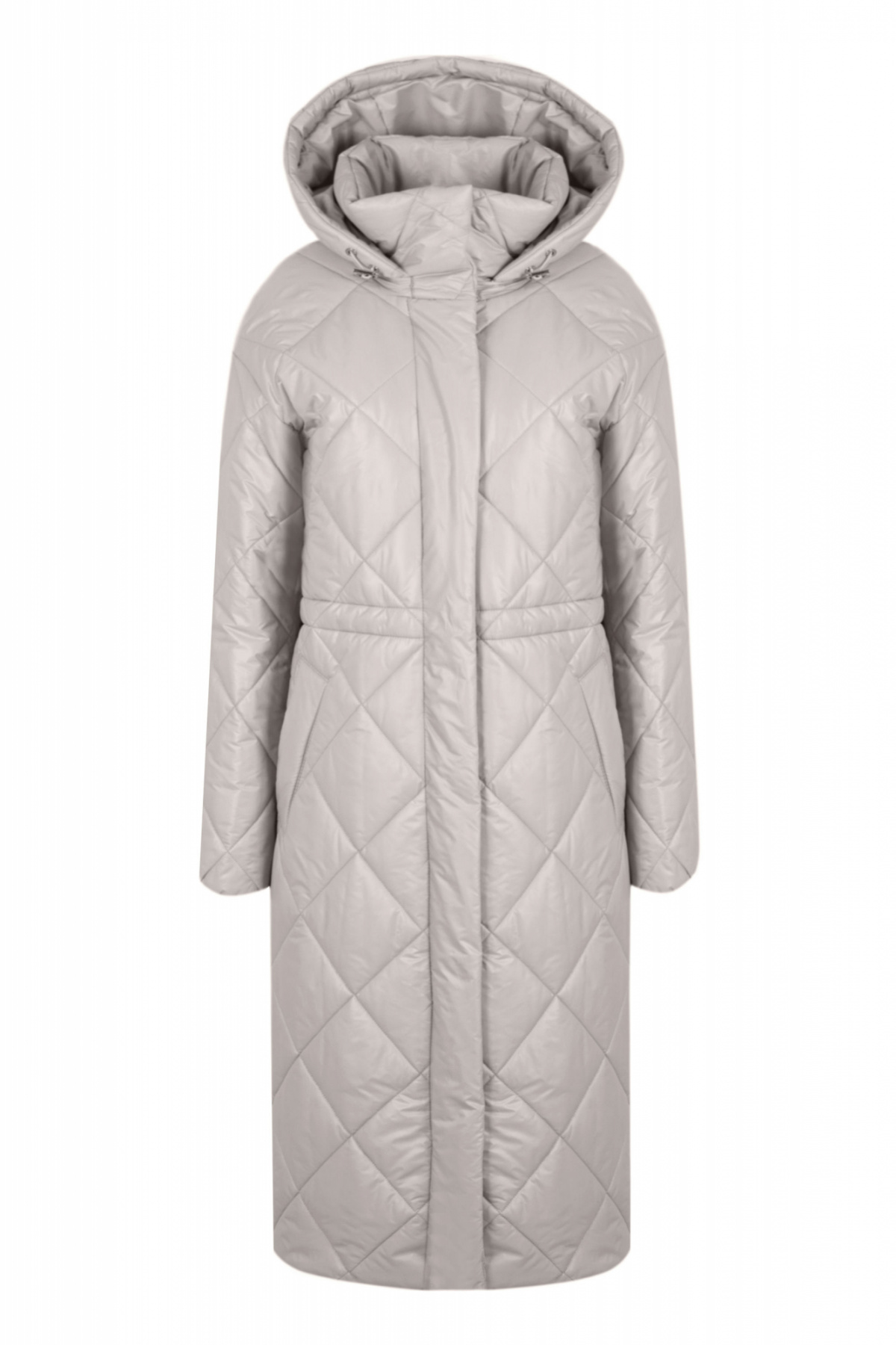 Пальто из плащёвой ткани, демисезонное, серое, повседневное Elema 5-597-170 светло-серый купить ...