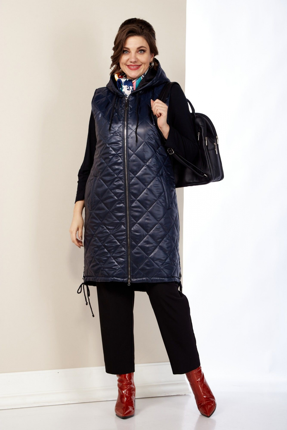 Shetti 2141 темно-синий | Жилет Shetti купить за 6103₽