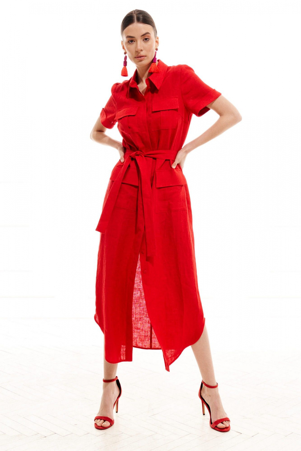 ELLETTO LIFE 1996 красный | Платье ELLETTO LIFE купить за 6417₽