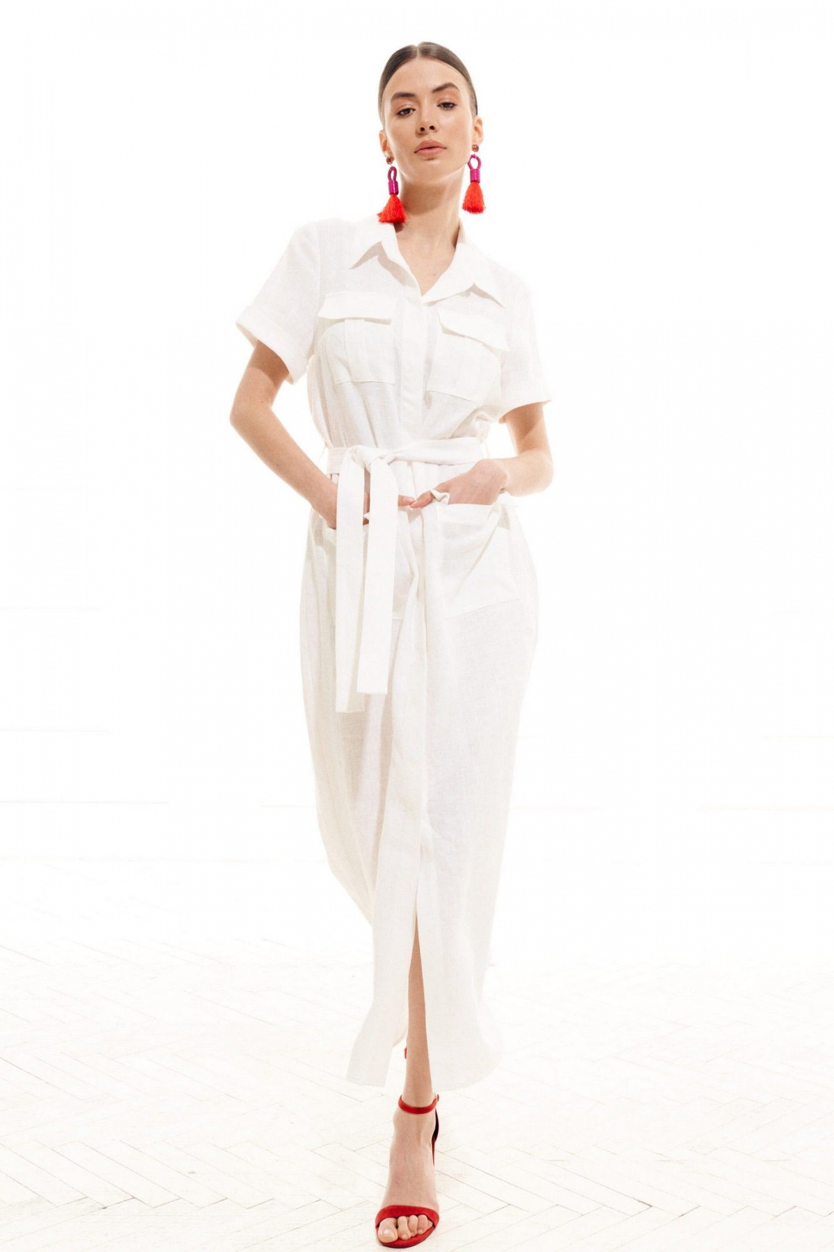 ELLETTO LIFE 1996 белый | Платье ELLETTO LIFE купить за 5489₽