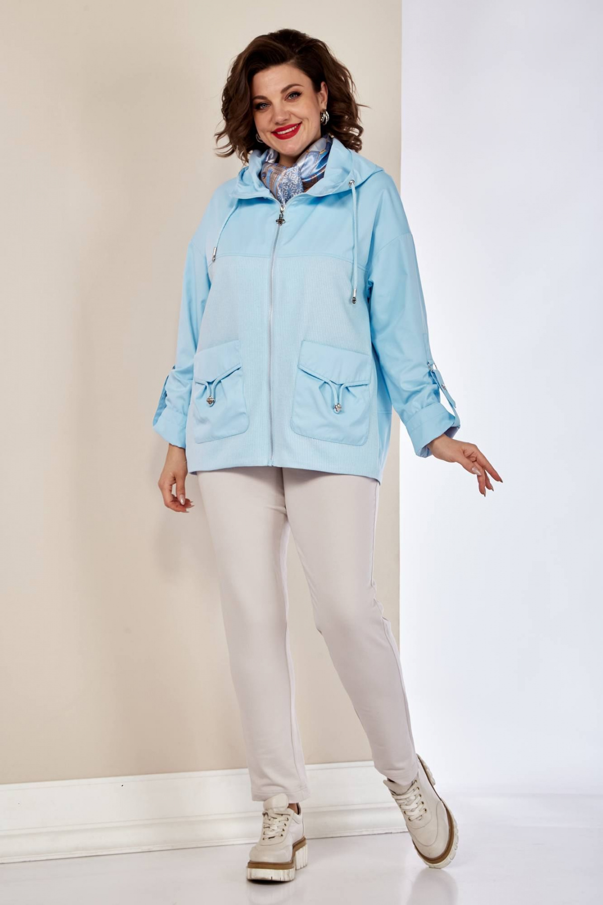 Shetti 2144 голубой | Куртка Shetti купить за 6603₽