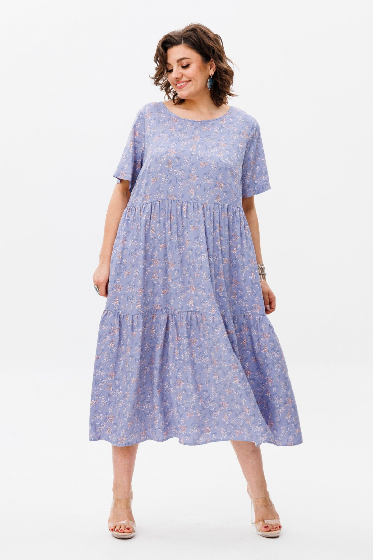 Anelli 1408 гиацинтовый | Платье Anelli купить за 6471₽