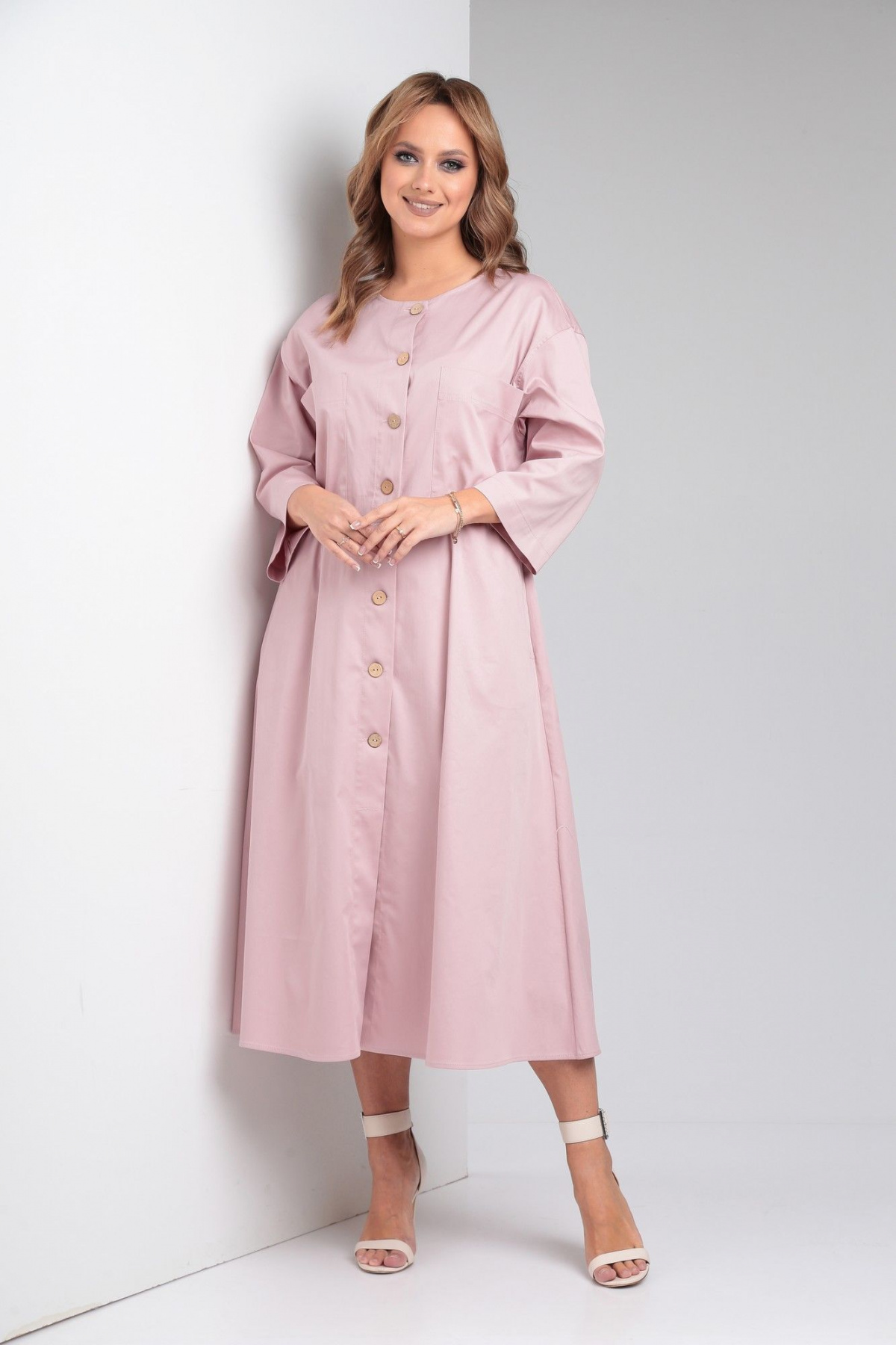 TVIN 7699 пудра | Платье TVIN купить за 7298₽