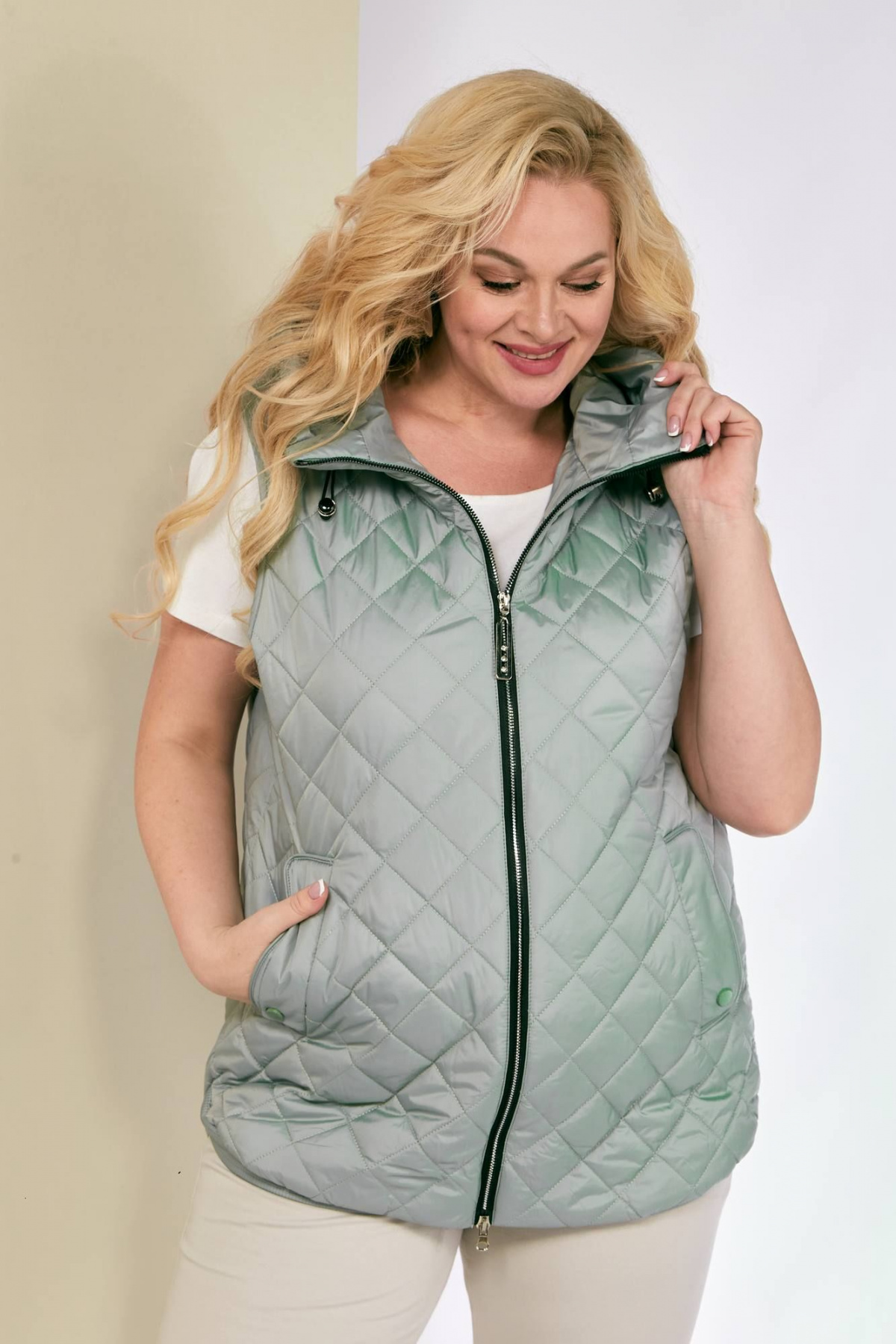 Shetti 2149 мята | Жилет Shetti купить за 6362₽