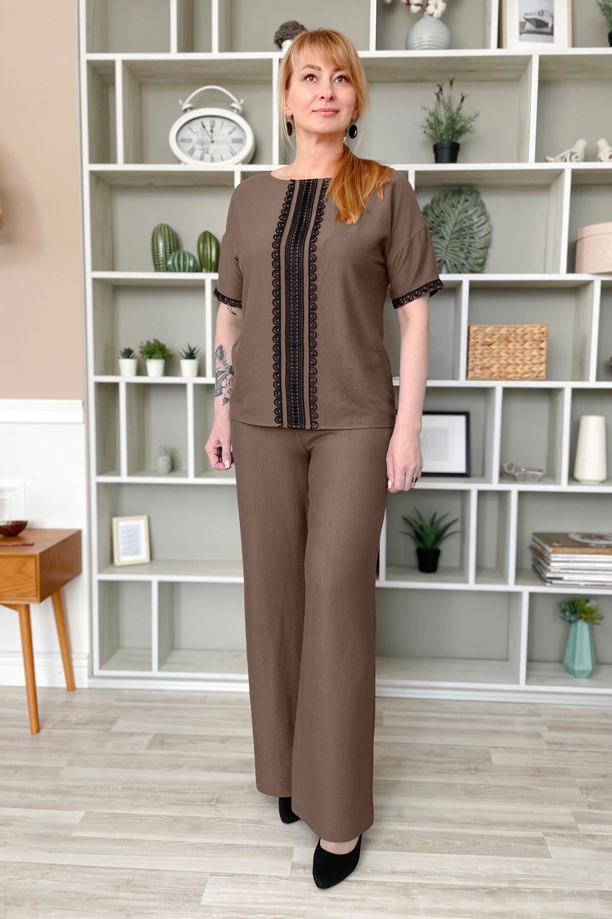 Rumoda 2215 коричневый | Брюки Rumoda купить за 3917₽