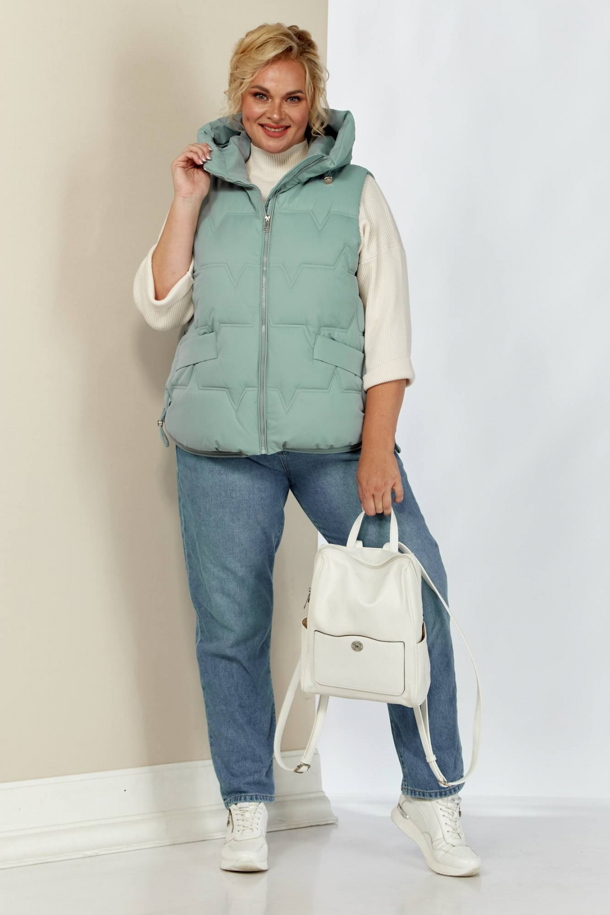 Shetti 2153 ментол | Жилет Shetti купить за 6386₽