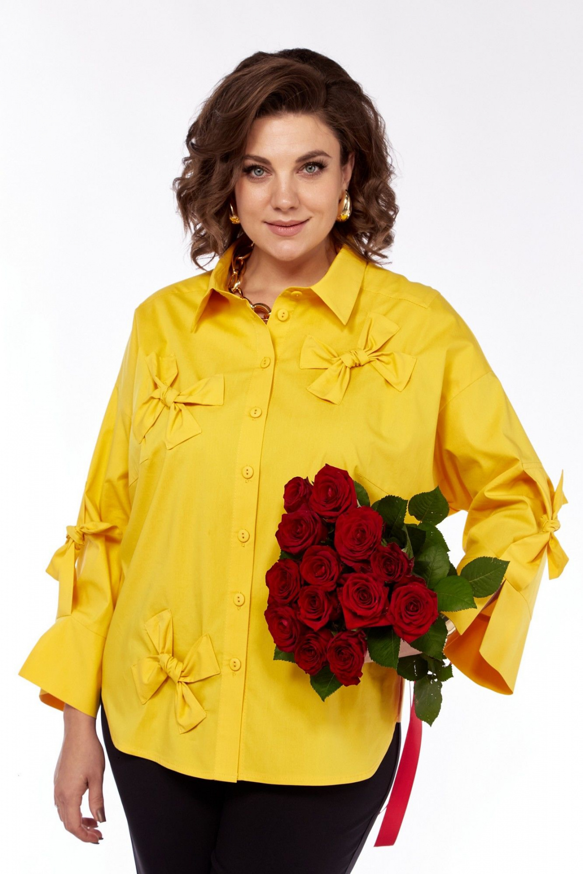 Grace for you 009 желтый | Рубашка Grace for you купить за 4836₽