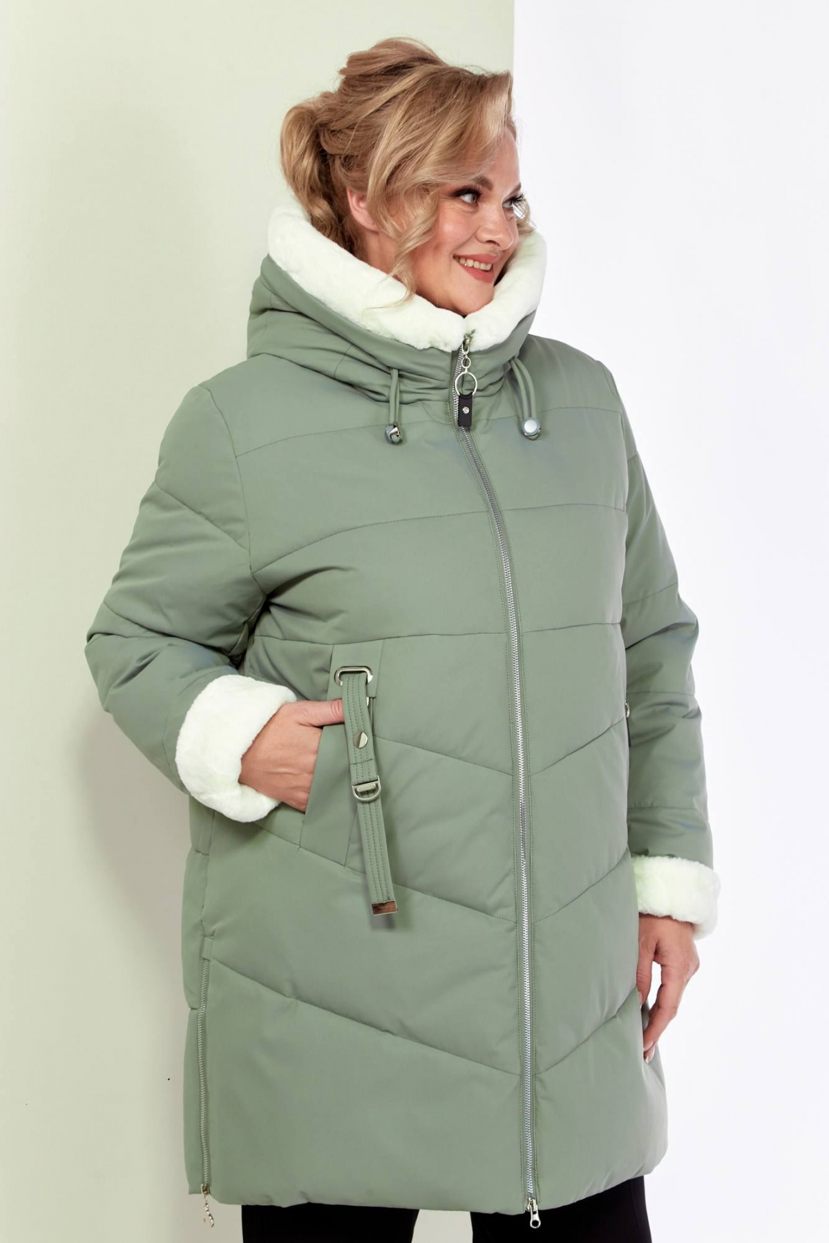 Shetti 2162 фисташка | Куртка Shetti купить за 13006₽