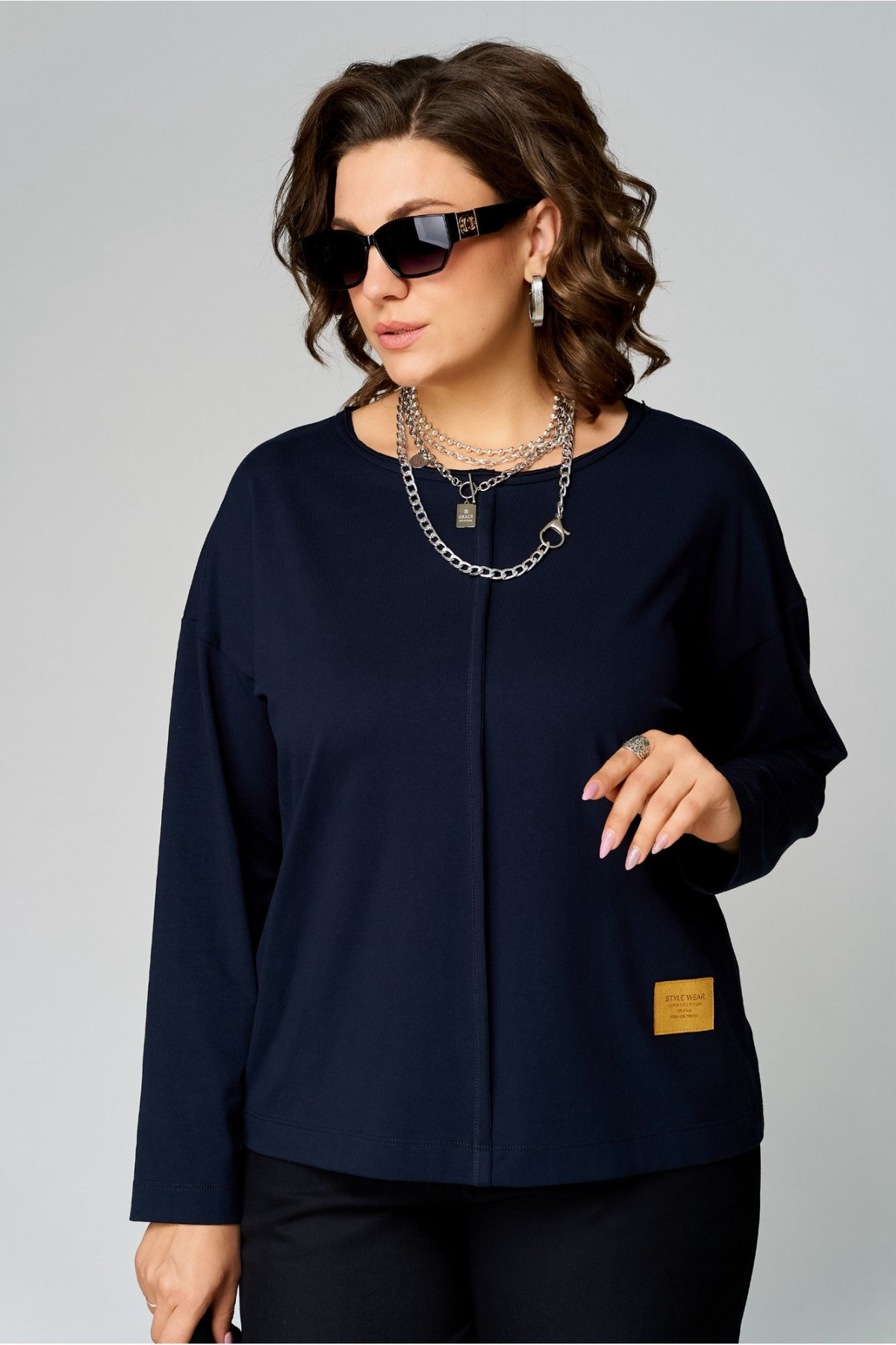 Bliss 8069 темно-синий | Джемпер Bliss купить за 4799₽