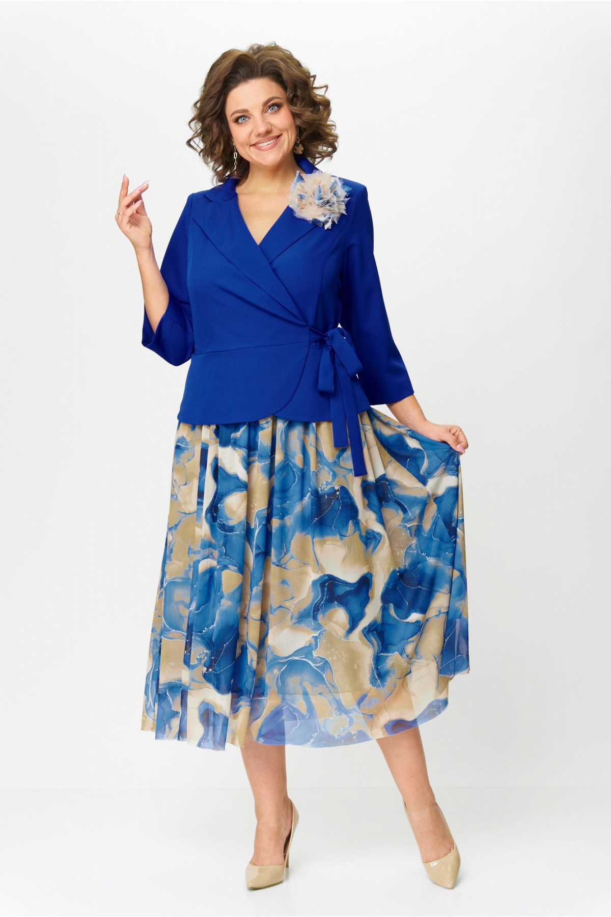 Bonna Image 922 васильковый | Платье Bonna Image купить за 9577₽