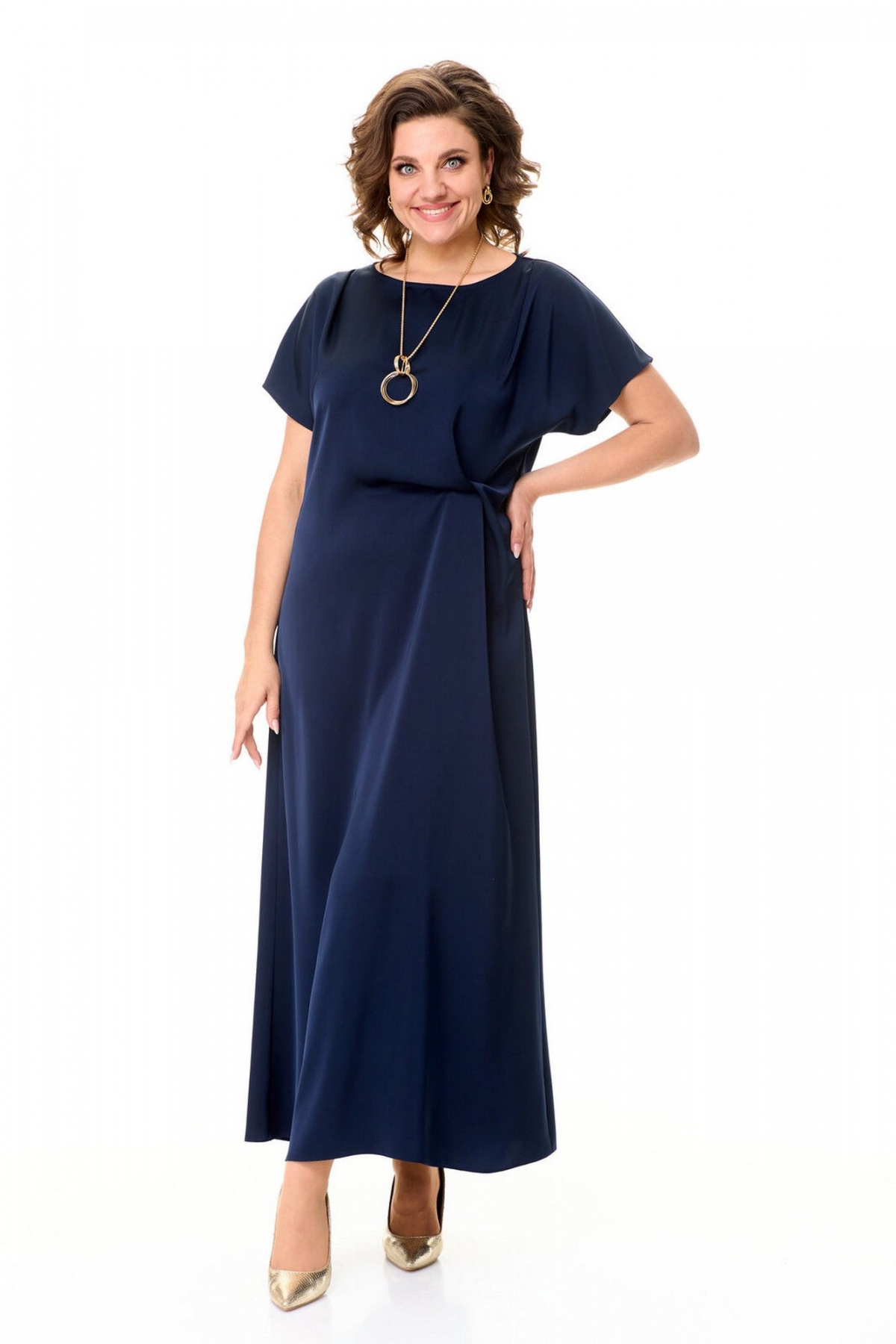 VI ORO VR-1160 синий | Платье VI ORO купить за 7084₽