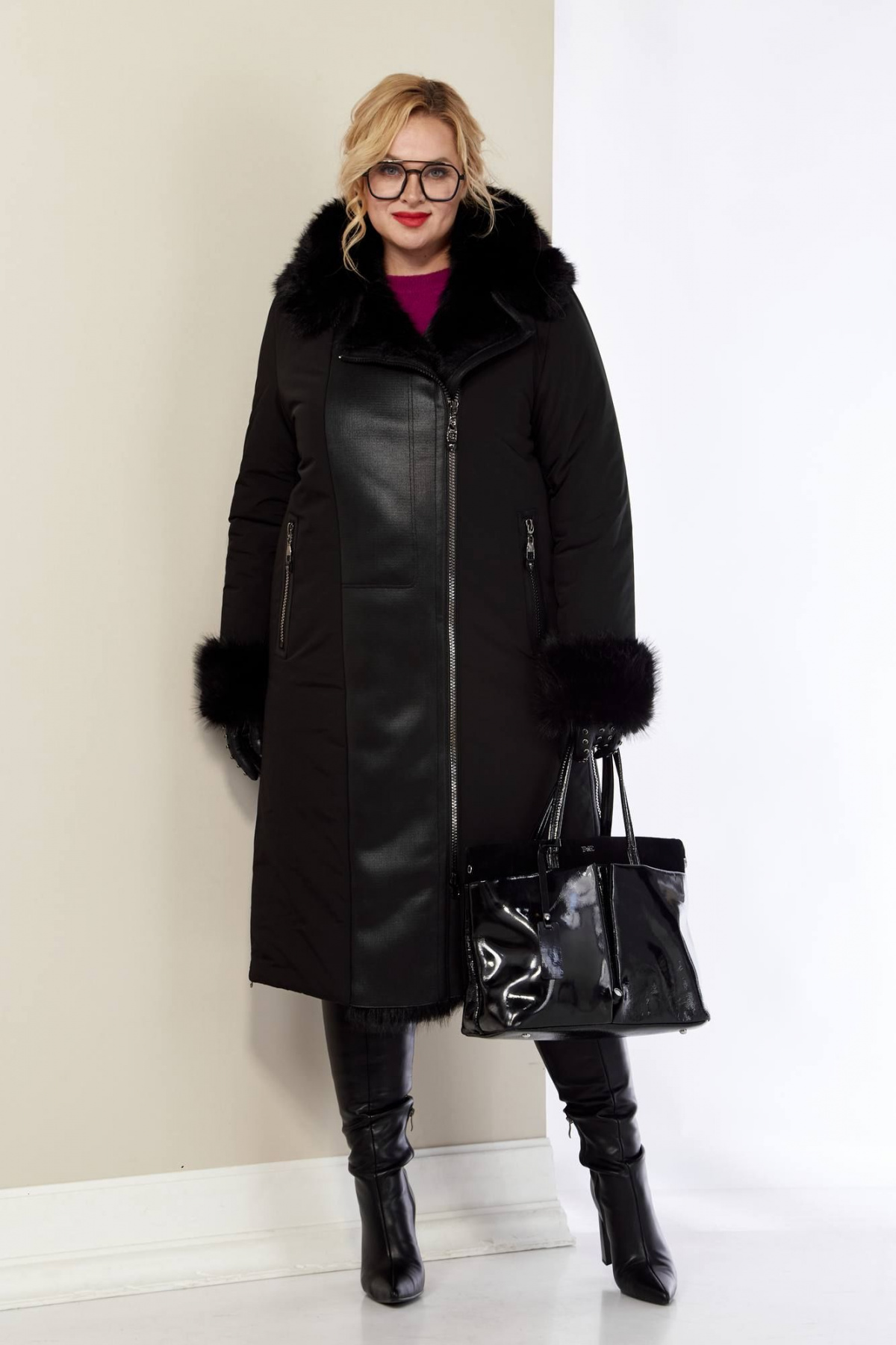 Shetti 2175 черный | Пальто Shetti купить за 21115₽