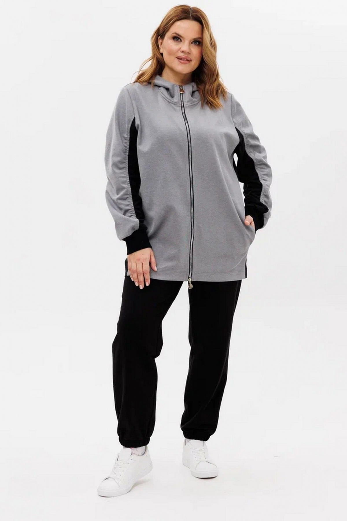 AMUAR 1005-1 черный+серый | Спортивный костюм AMUAR купить за 9030₽