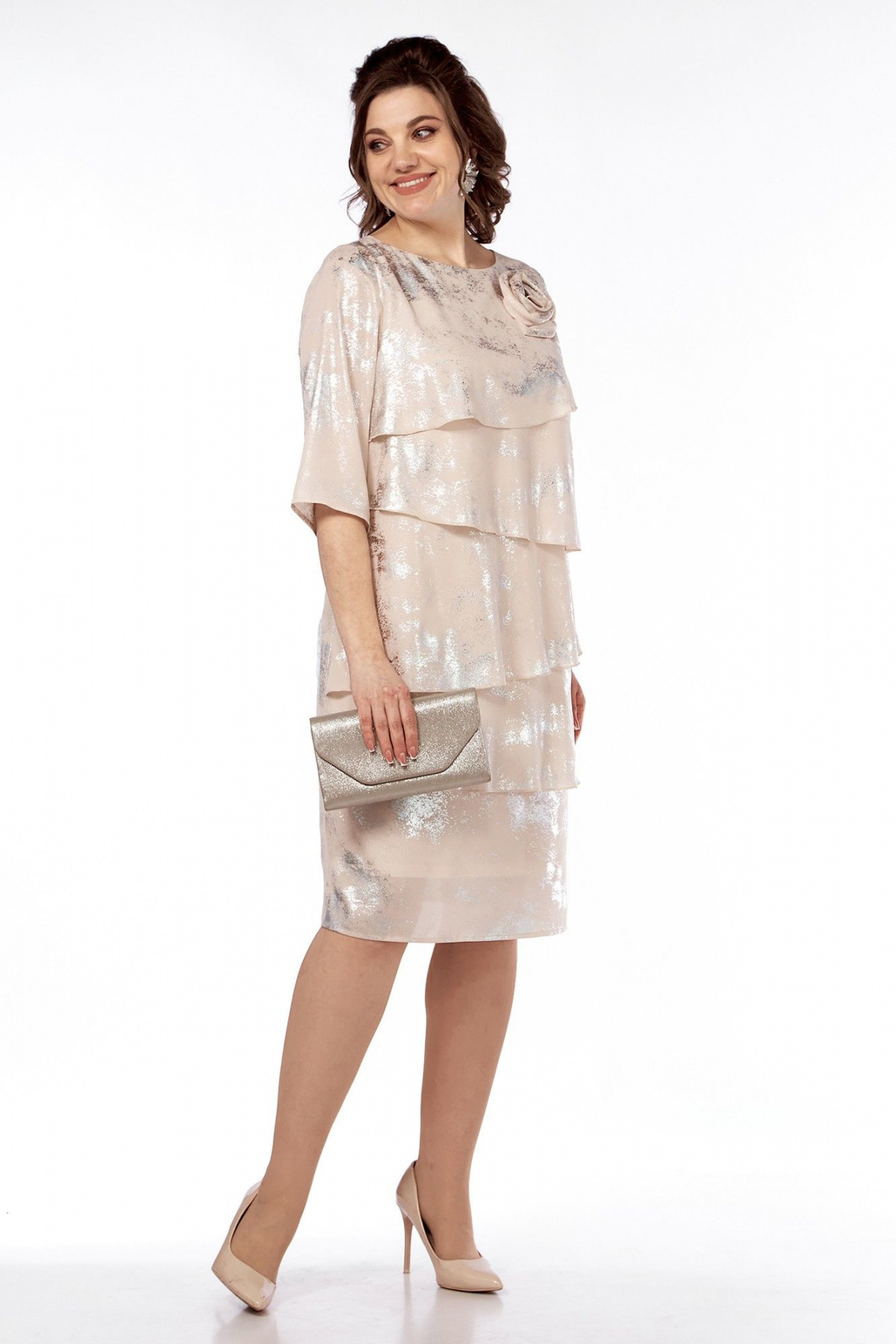 Alani Collection 2310 беж+напыление | Платье Alani Collection купить за ...