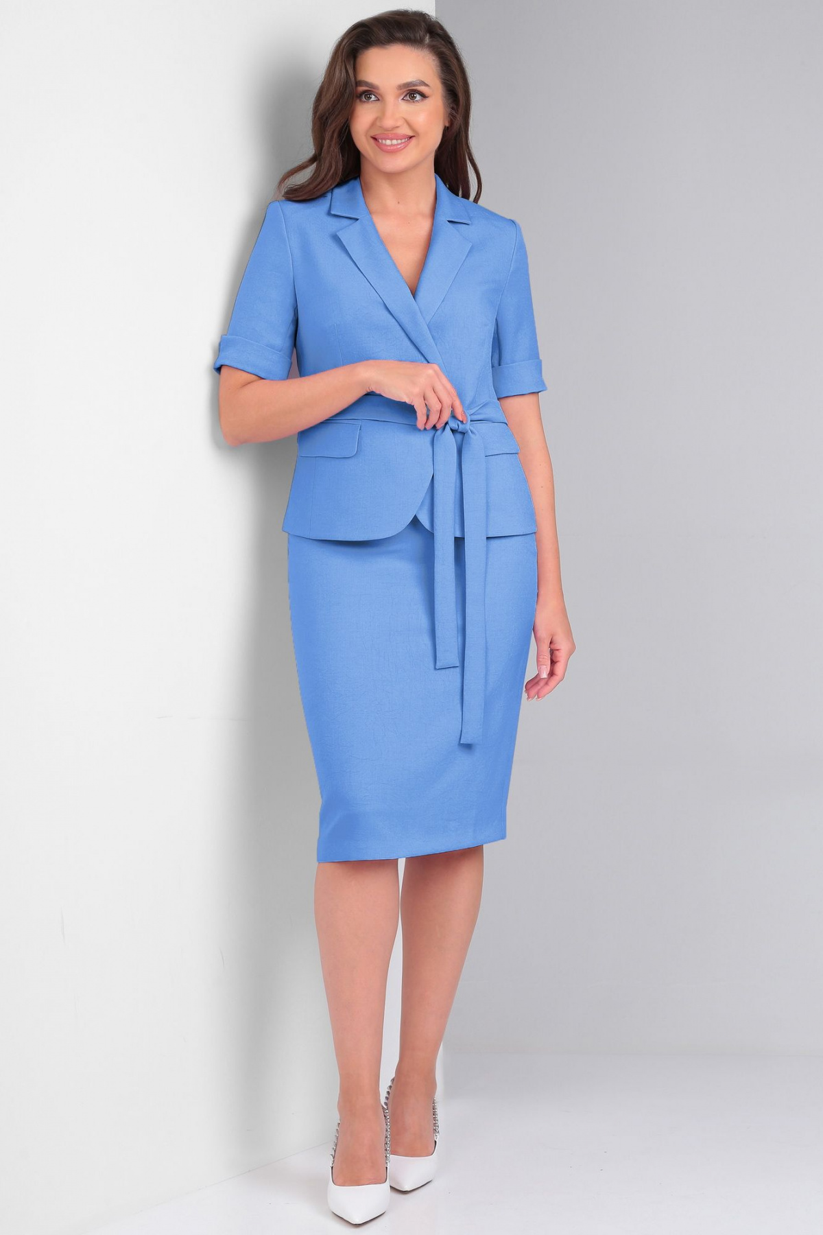 LeNata 20499 голубой | Женский костюм LeNata купить за 8005₽