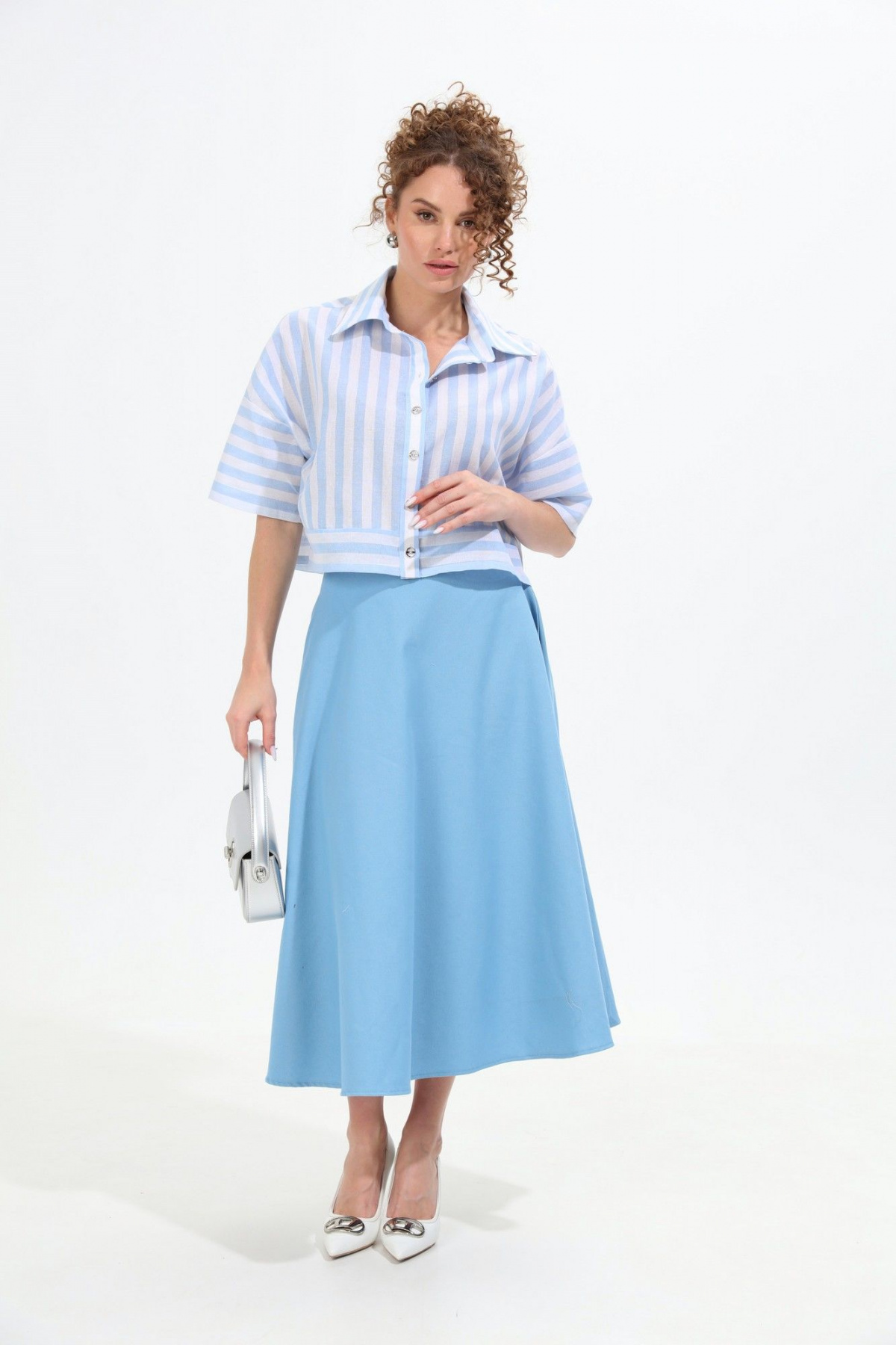 NikVa 958-1 голубой_бело-голубые_полосы | Комплект NikVa купить за 9089₽