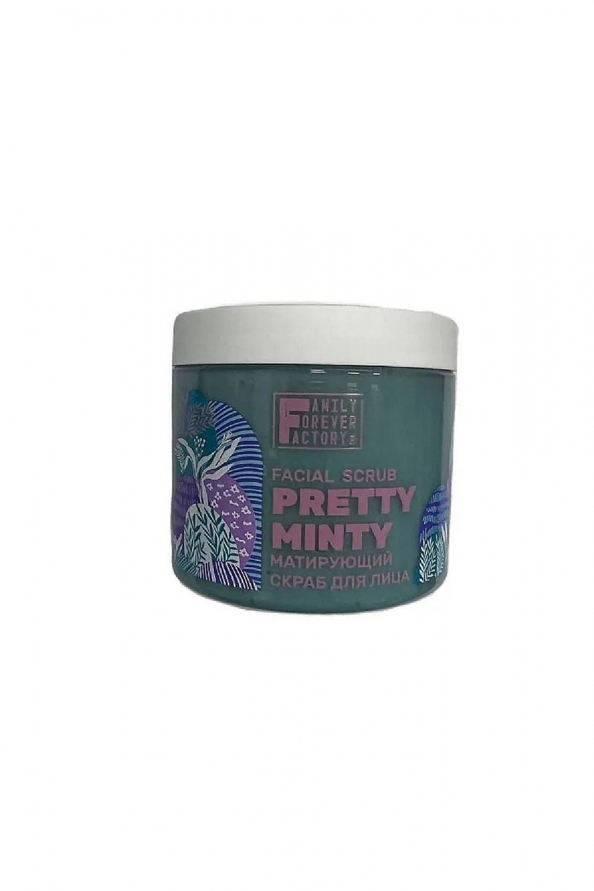 FAMILY FOREVER FACTORY Organic Boom Матирующий скраб для лица Мятный ...