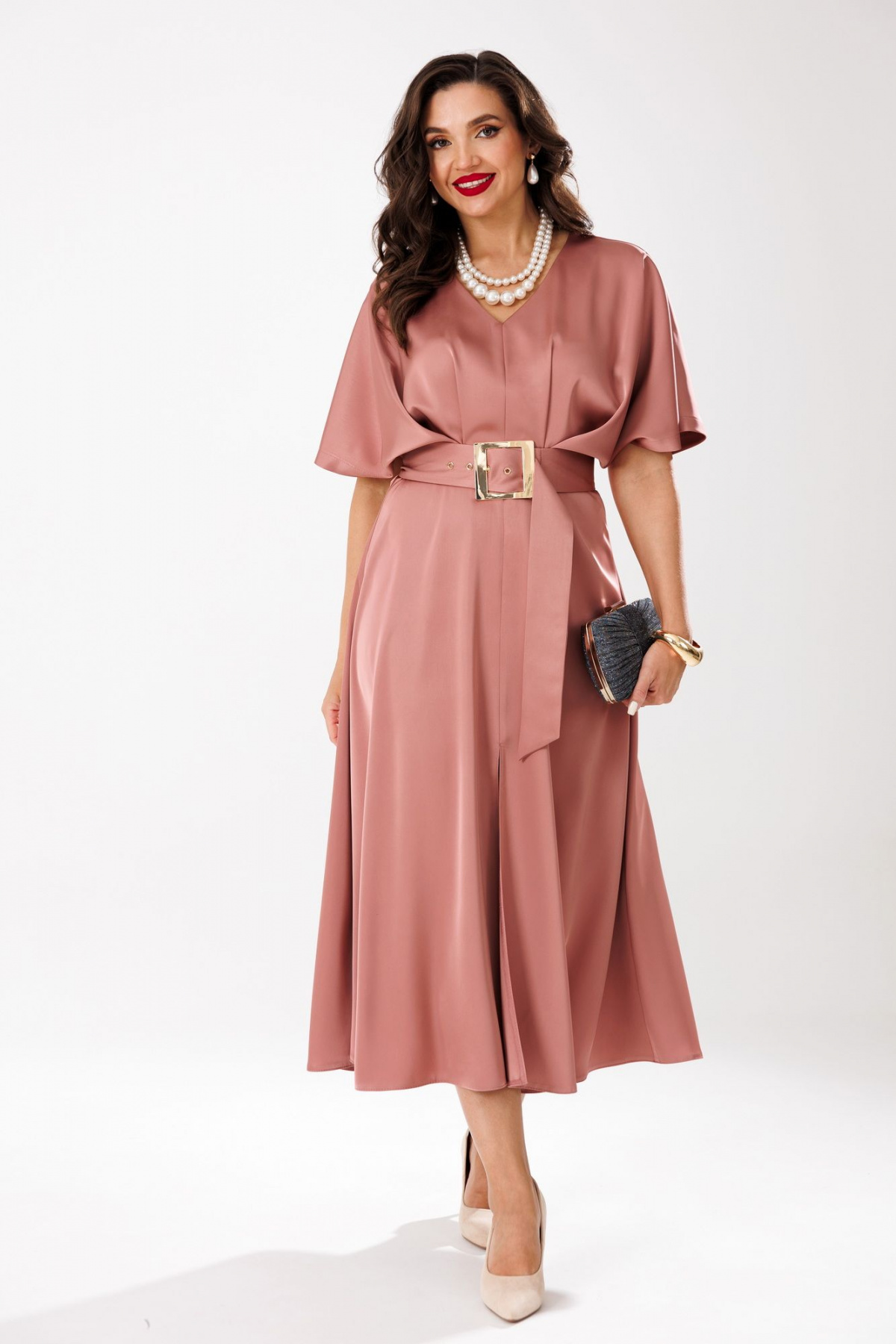 AGATTI 5398-5 пудра | Платье AGATTI купить за 7930₽