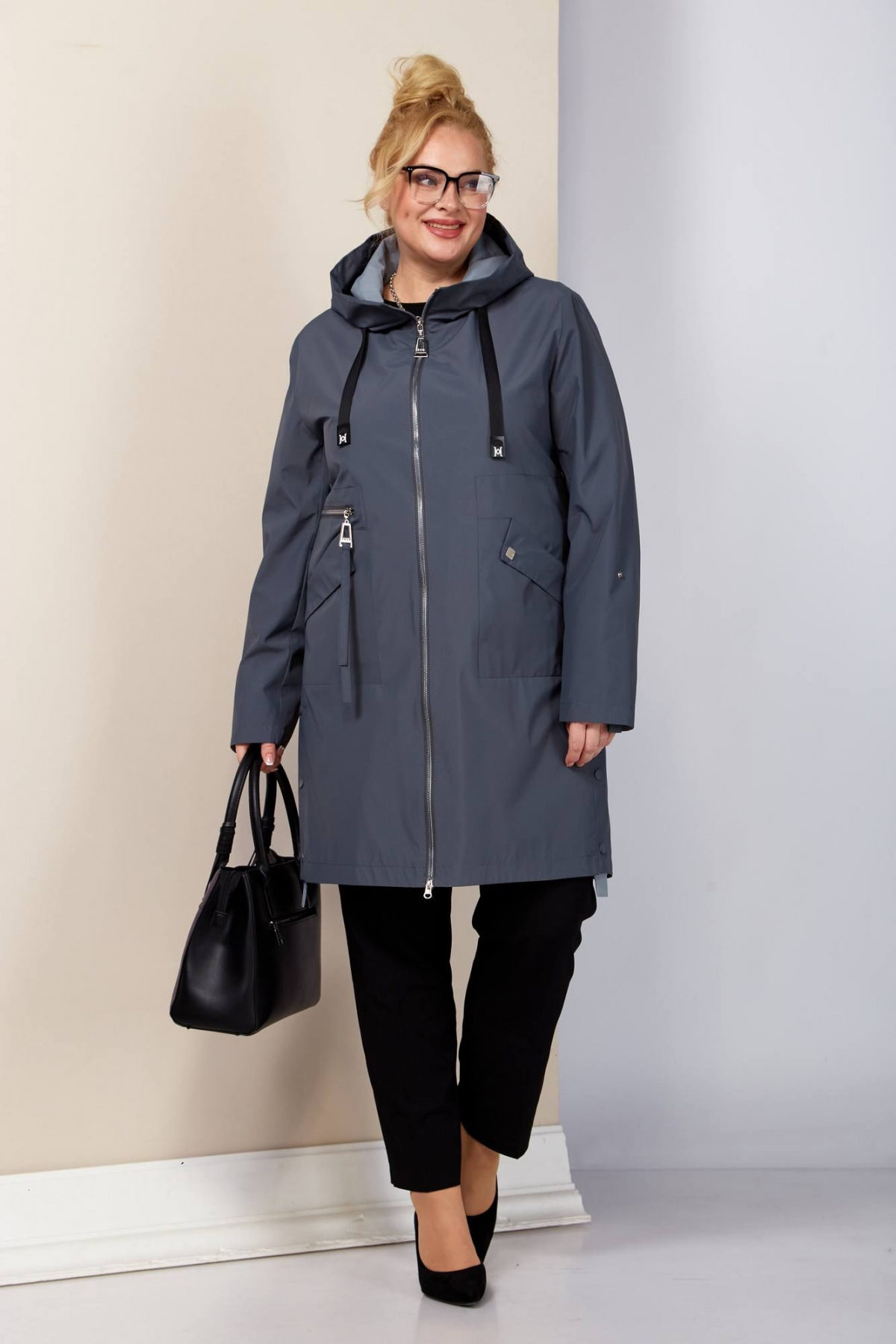 Shetti 2188 графит | Плащ Shetti купить за 8422₽