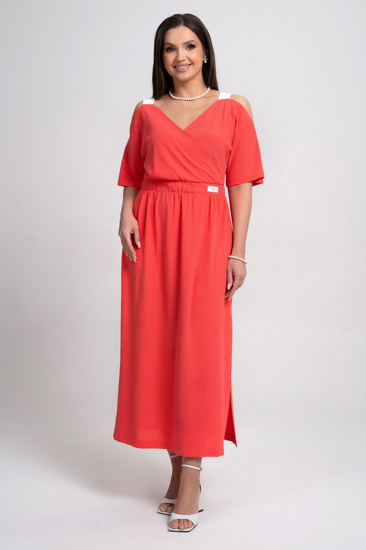 Alani Collection 2356 коралл | Платье Alani Collection купить за 6637₽