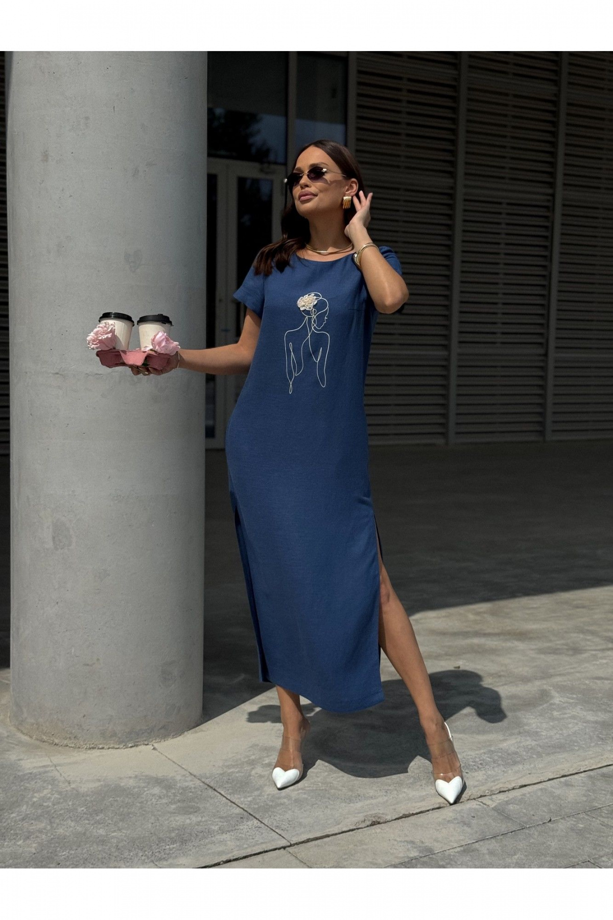 Dilana VIP 2100 синий | Платье Dilana VIP купить за 6201₽