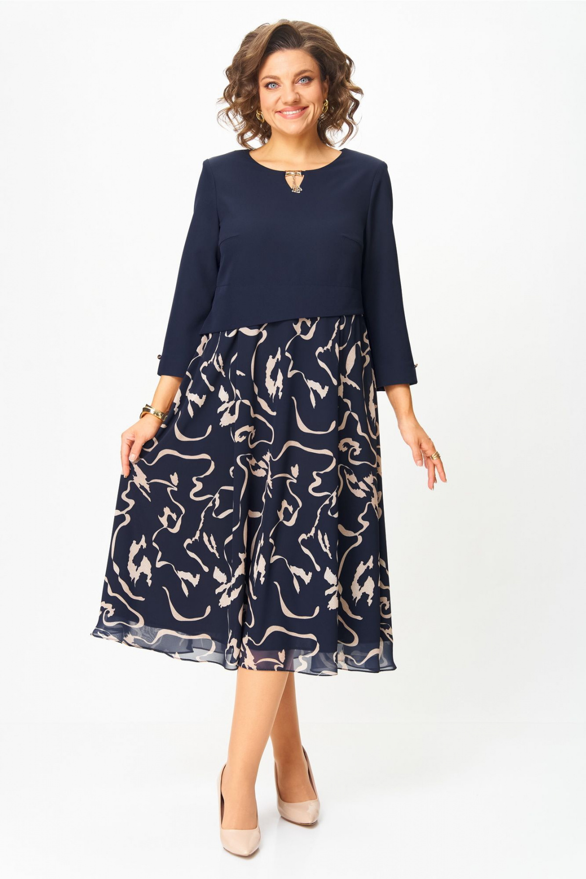 Bonna Image 954-1/2 синий | Платье Bonna Image купить за 7751₽