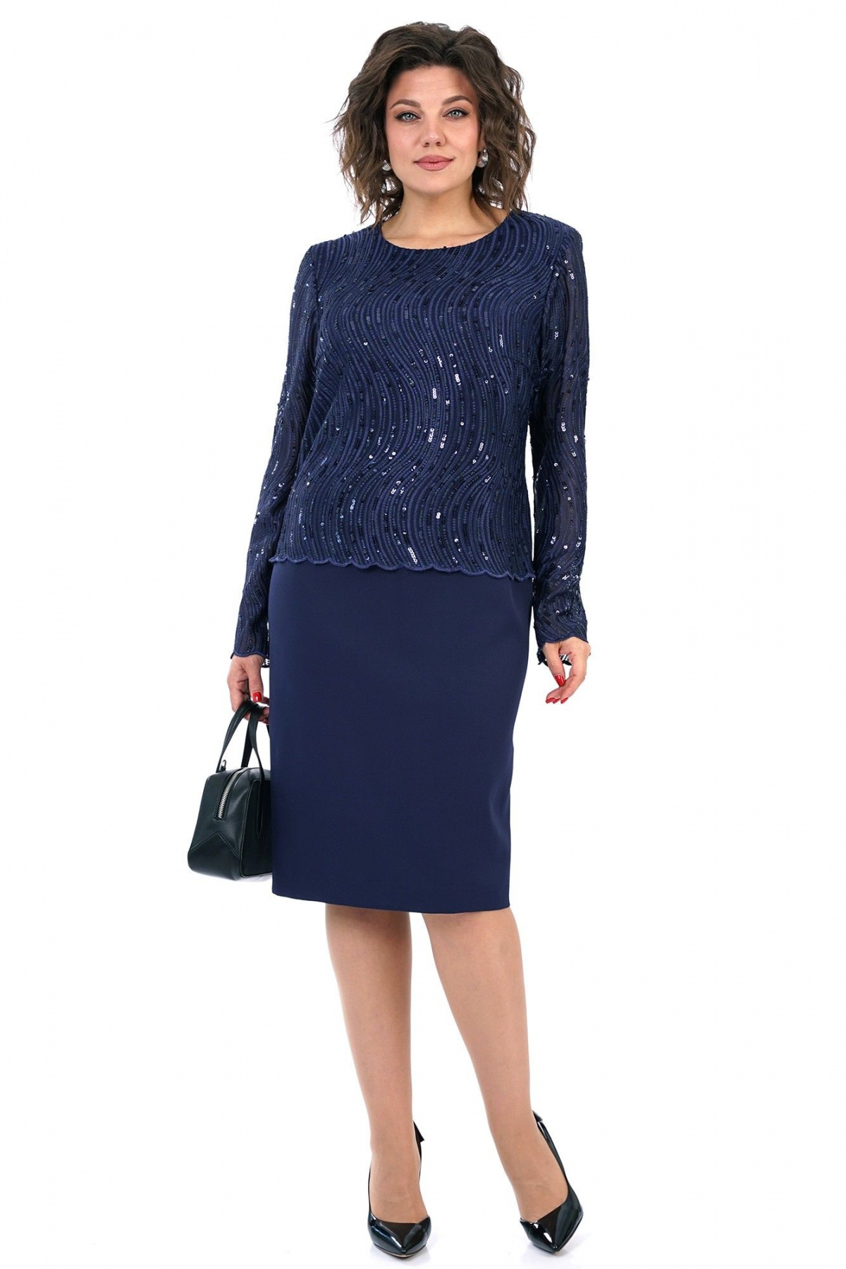 Alani Collection 2458 синий | Платье Alani Collection купить за 7853₽