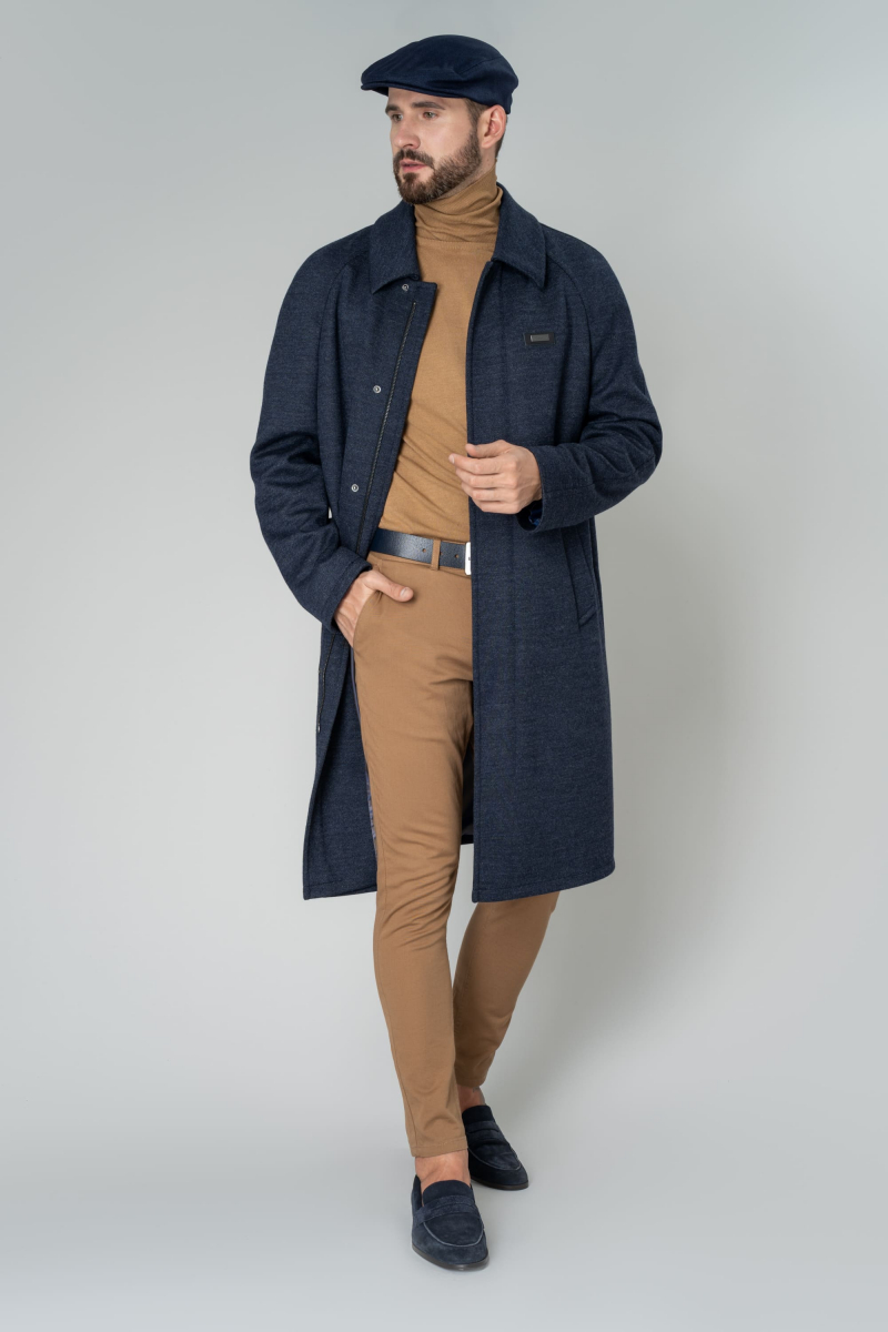 Elema 1М-9527-1-188 синий | Пальто Elema купить за 10662₽