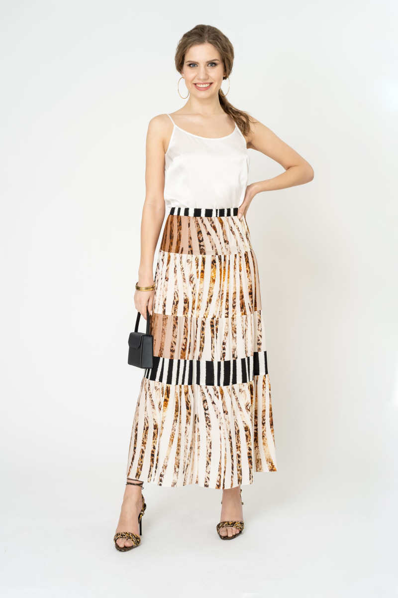 Elema 4К-98931-1-170 принт | Юбка Elema купить за 3778₽