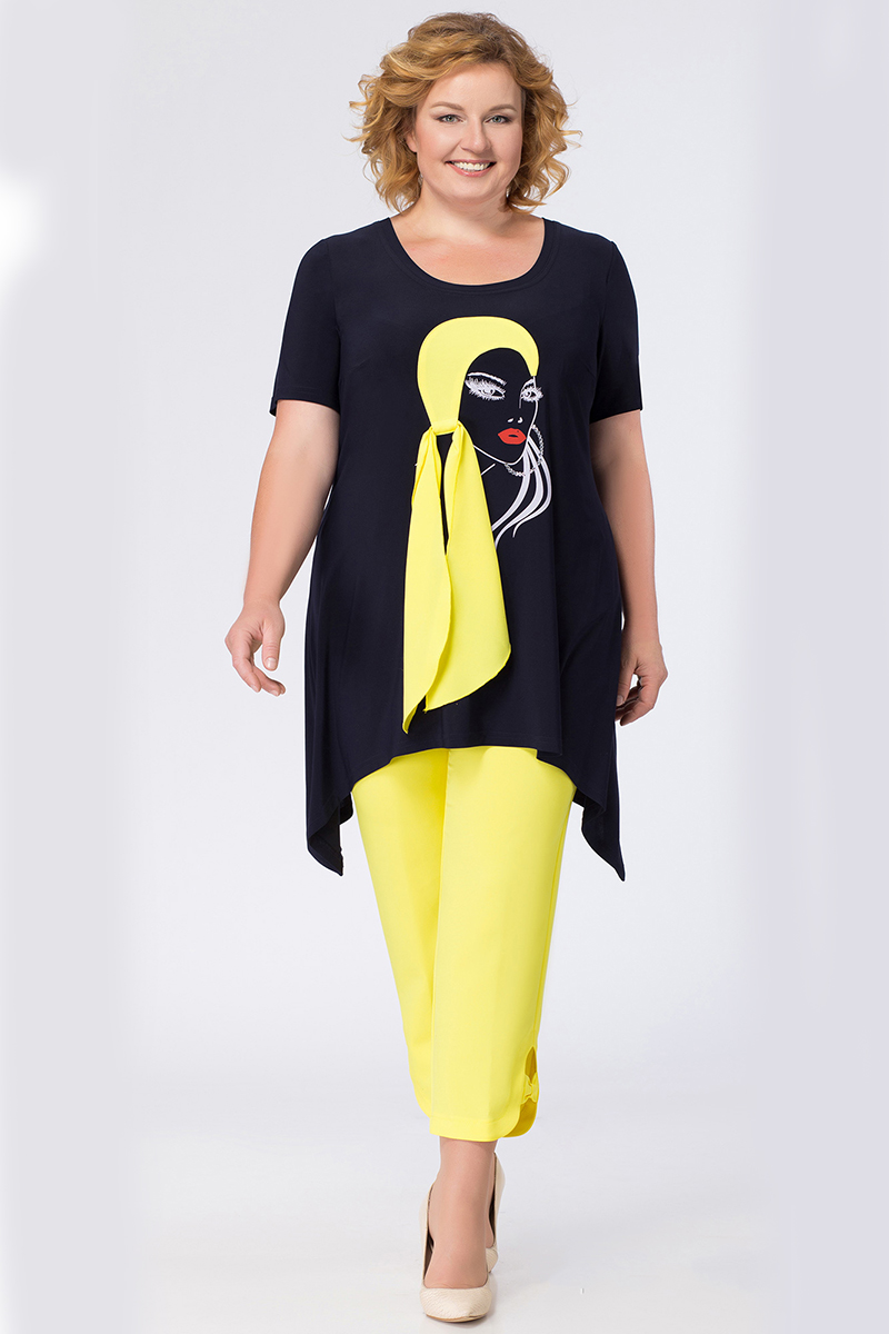 Andrea Style 1111 синий+желтый | Комплект Andrea Style купить за 4693₽