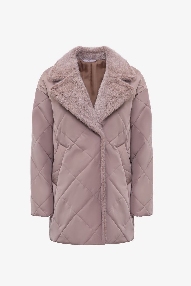 Elema 4-11147-2-170 бежевый - Демисезонная бежевый куртка из плащёвой ткани купить за 360.21BYN