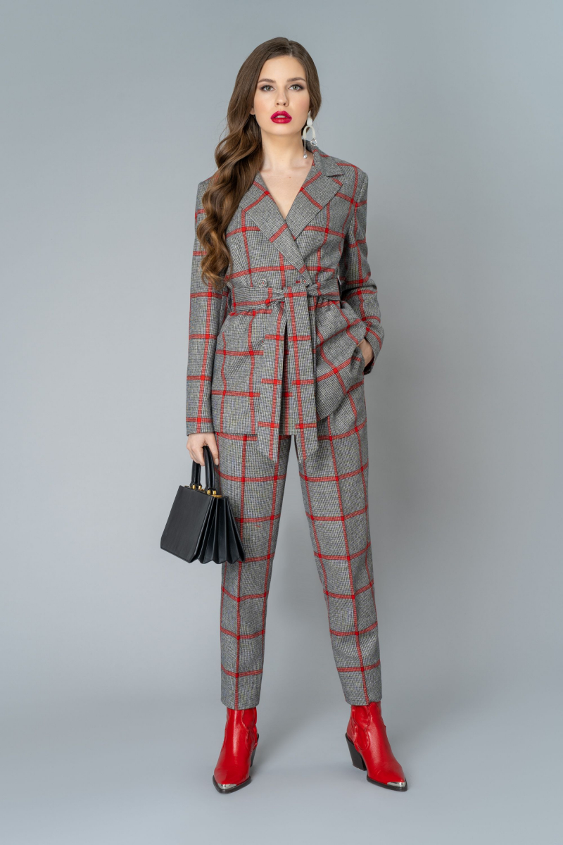 Elema 3К-10469-1-170 клетка | Брюки Elema купить за 4053₽