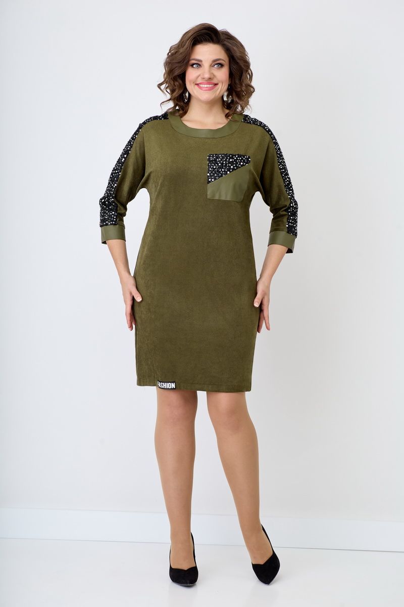 Solomeya Lux 763 хаки | Платье Solomeya Lux купить за 5000₽